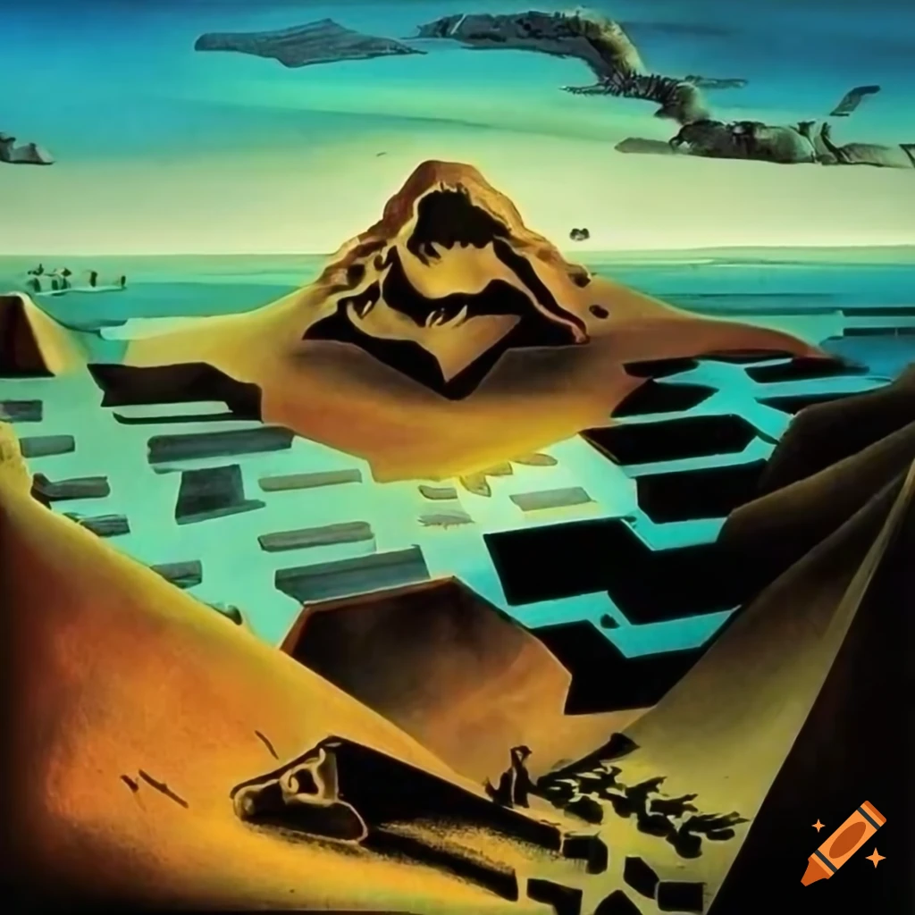 Salvador dali landscape mc escher