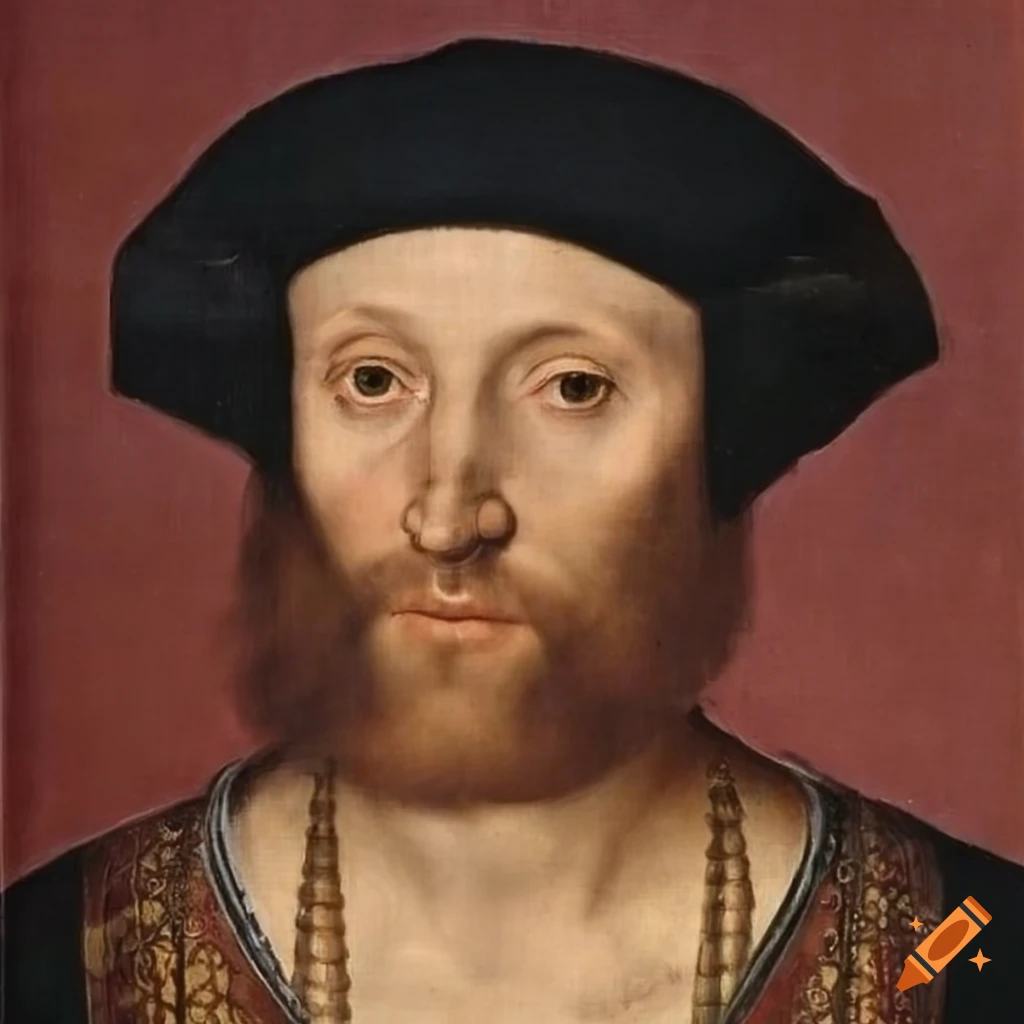 Renaissance painting of a bearded duke by hans holbein