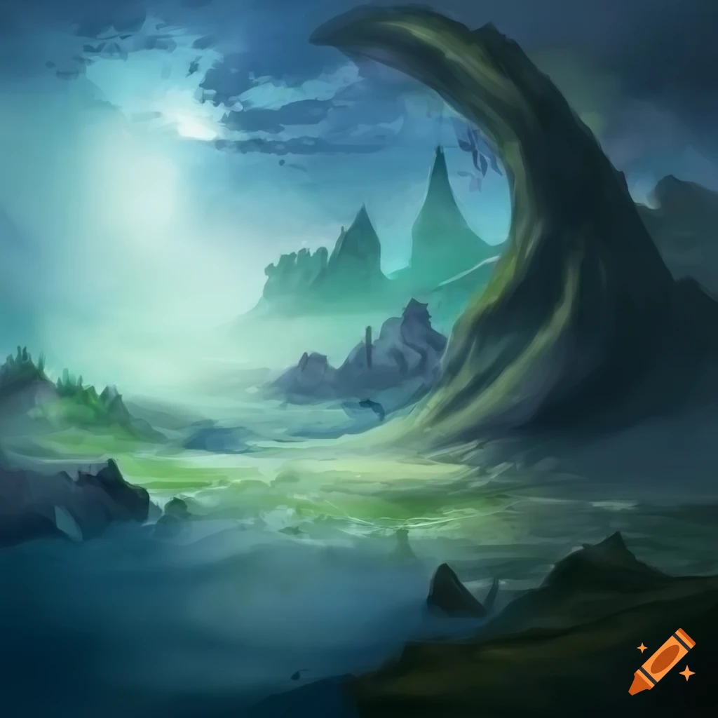 Make me a drawing of a fantasy earth