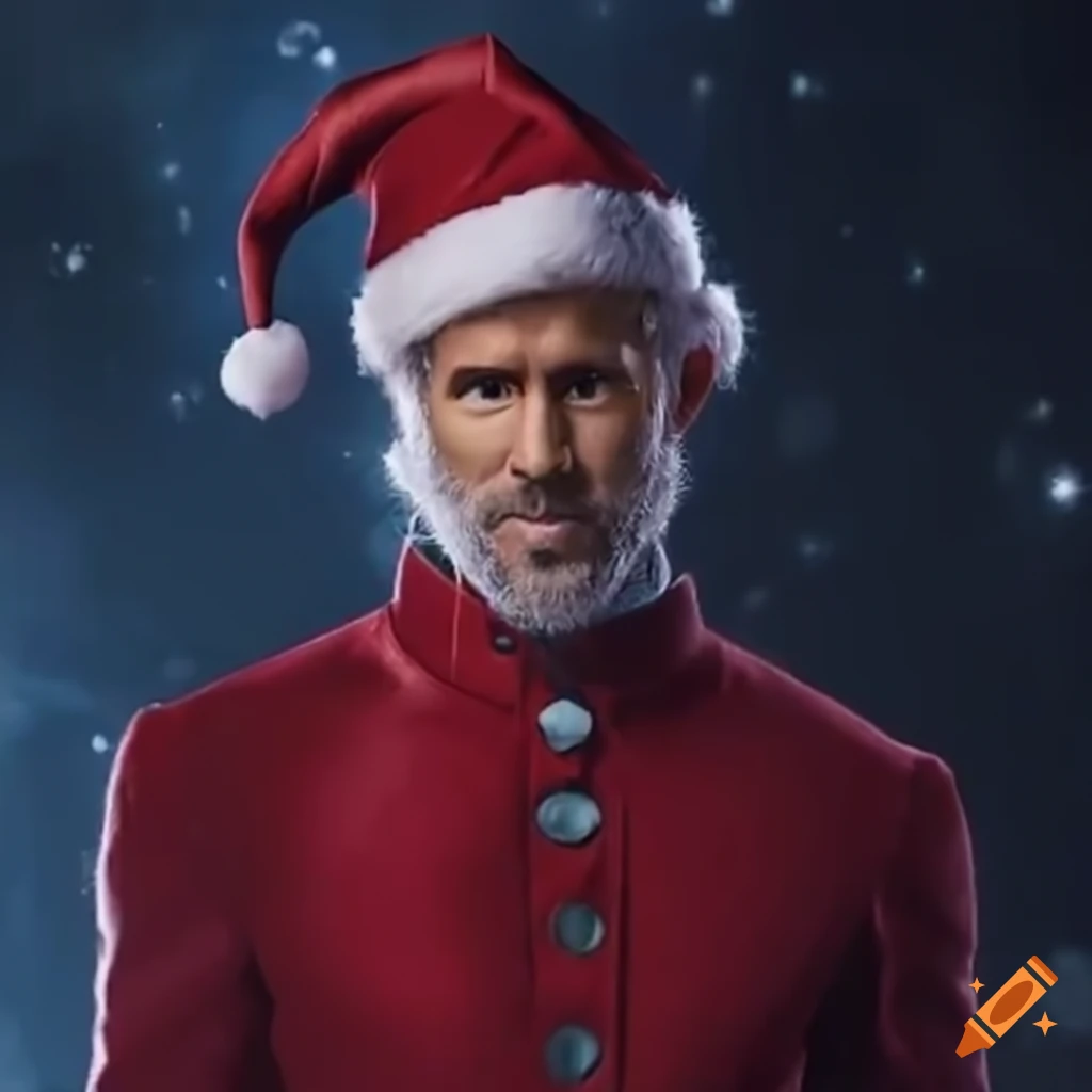 Ryan reynolds santa on Craiyon