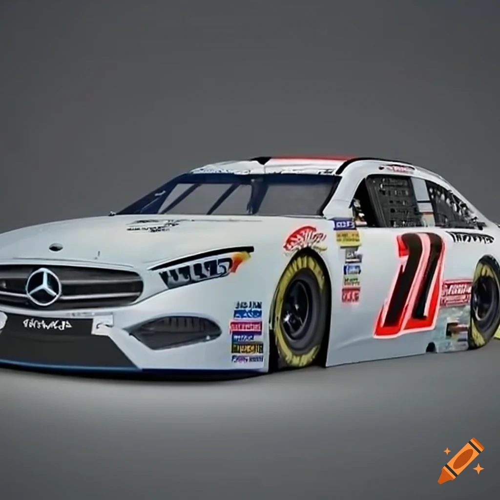 Mercedes in NASCAR on Craiyon