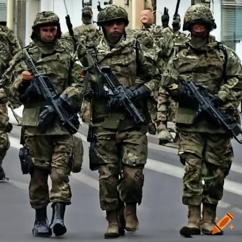 Argentine army on Craiyon