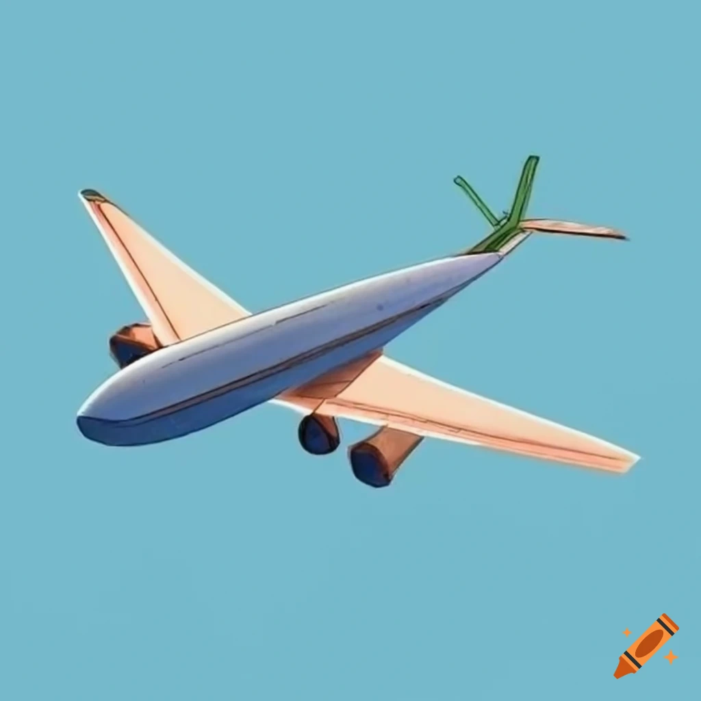 Draw a aircraft wing