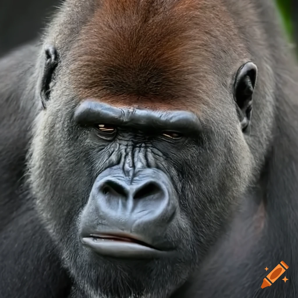 Gorilla close up, national geographic, sharp har, ultra-realistic, 4k ...