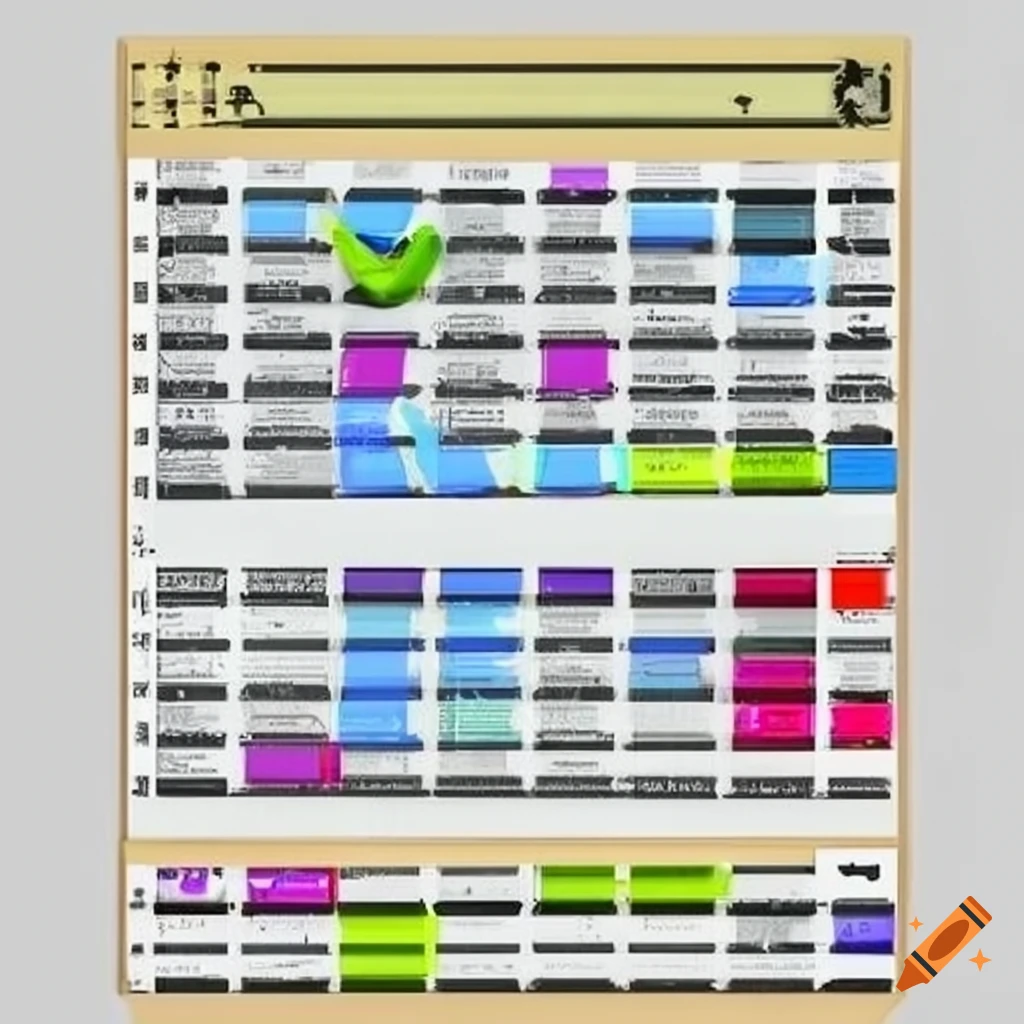 Timeline chart on Craiyon