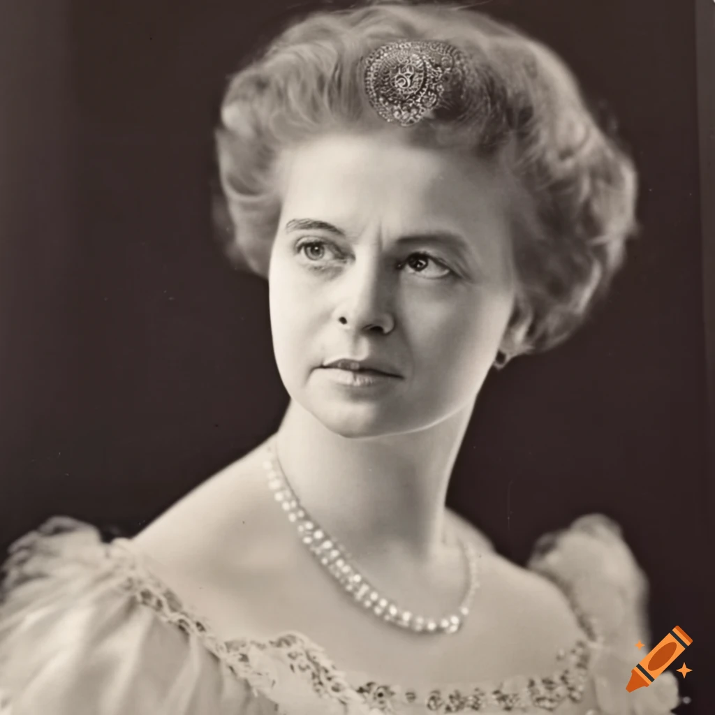 Photo of a young russian grand duchess in 1964