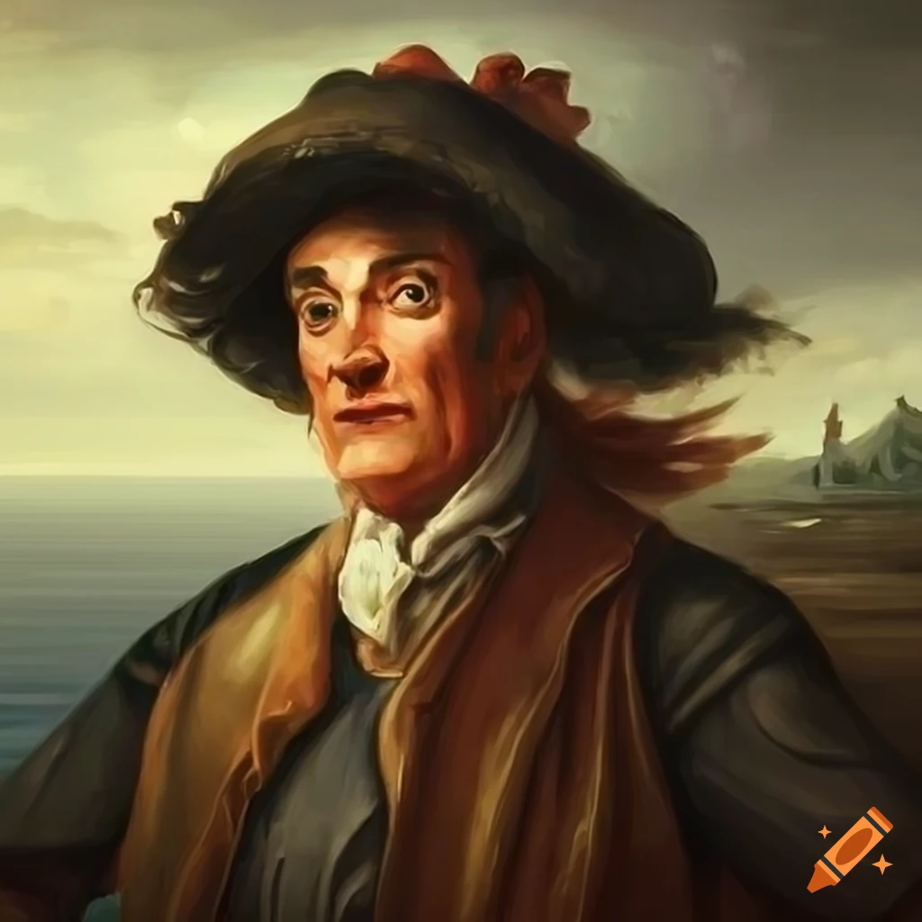 Character portrait, portrait, painting, privateer, fancy, rich, fine ...