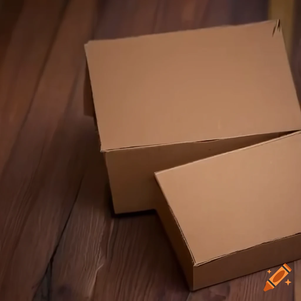 Cardboard boxes on a wooden floor