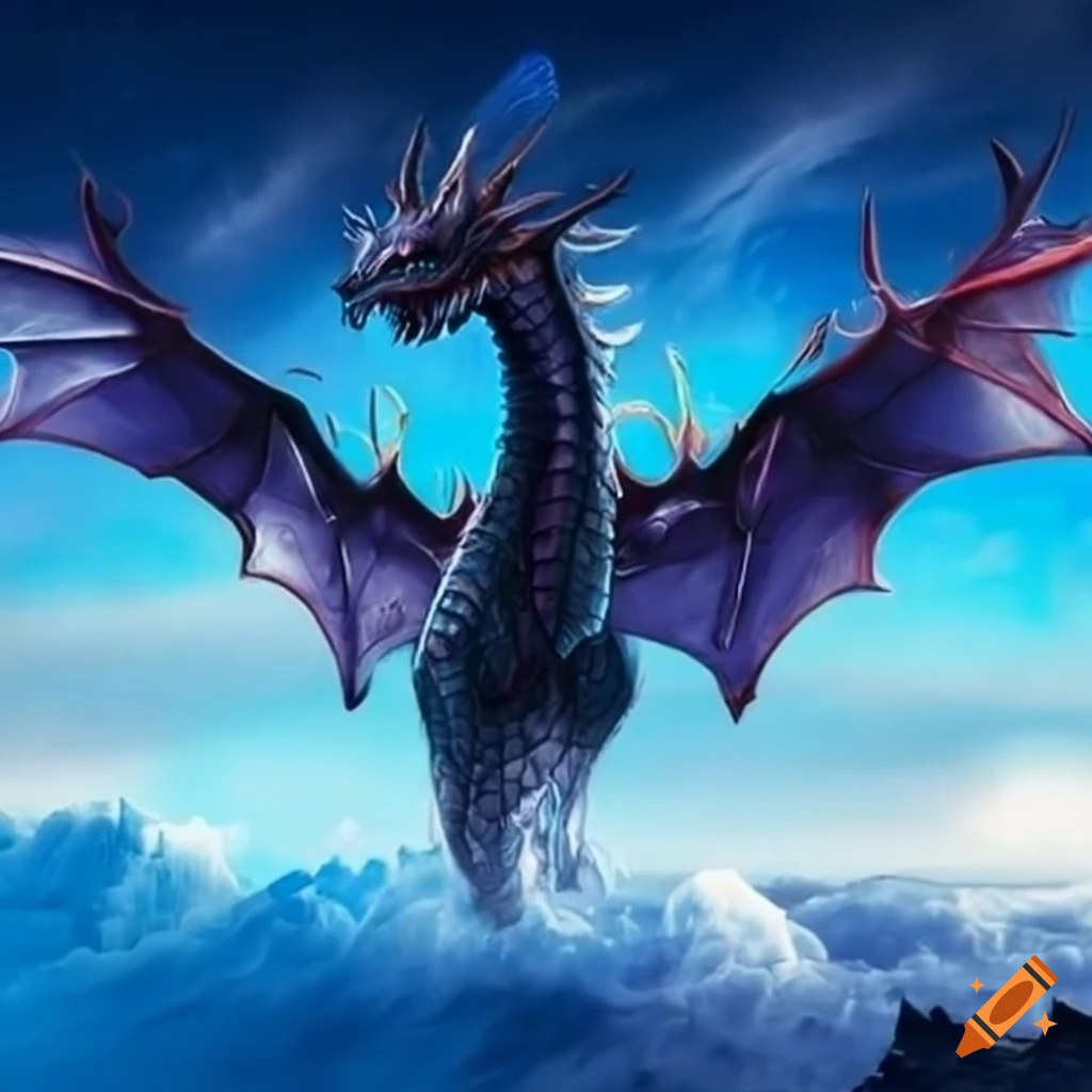 Sky dragon on Craiyon