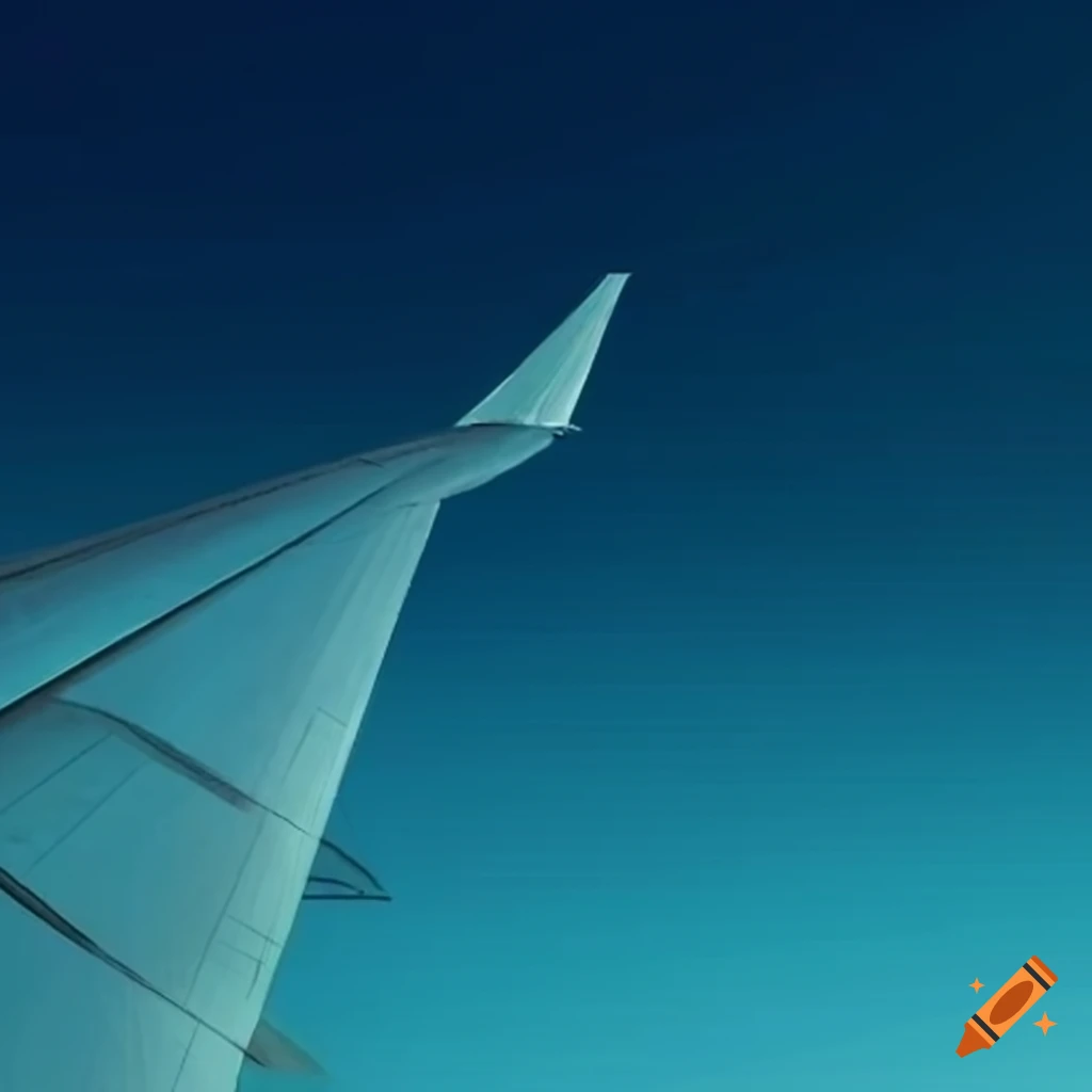 A realistic sketch of an airplane wing on Craiyon