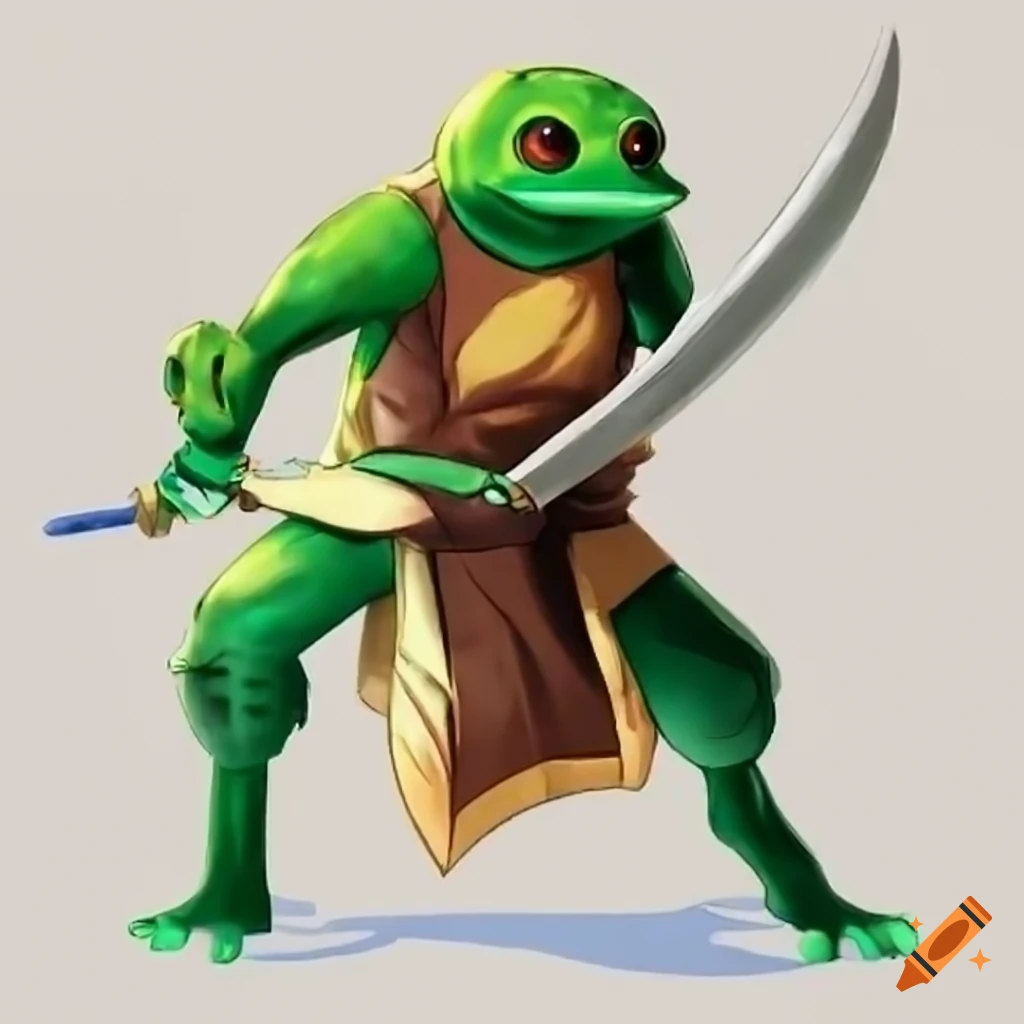 Frog swordman anime version