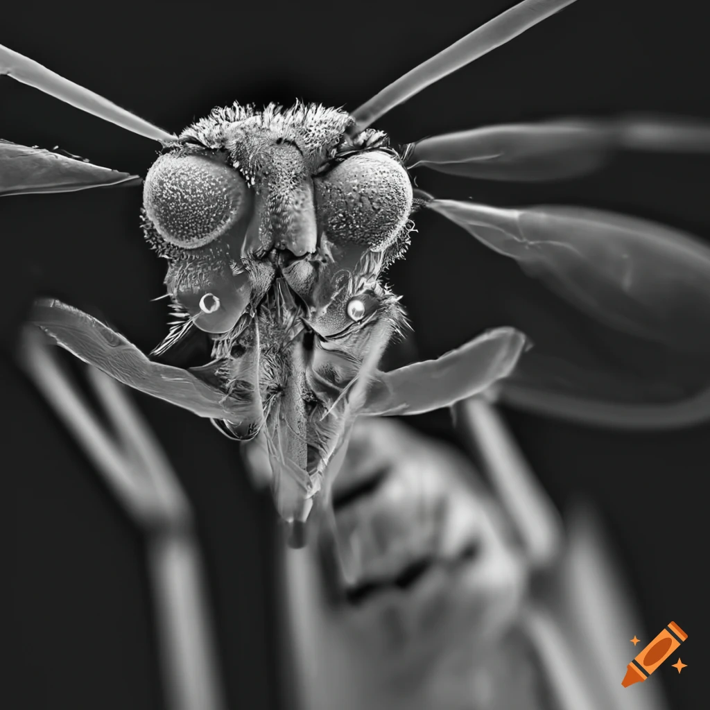 Robotic winged insect antennae photo many legs many eyes many wings ...