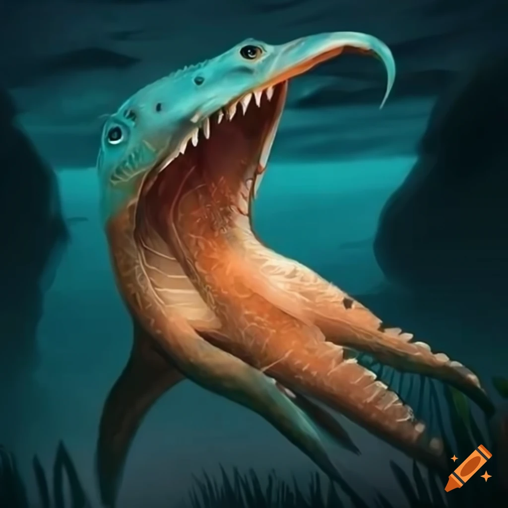 Draw an undiscovered sea creature on Craiyon