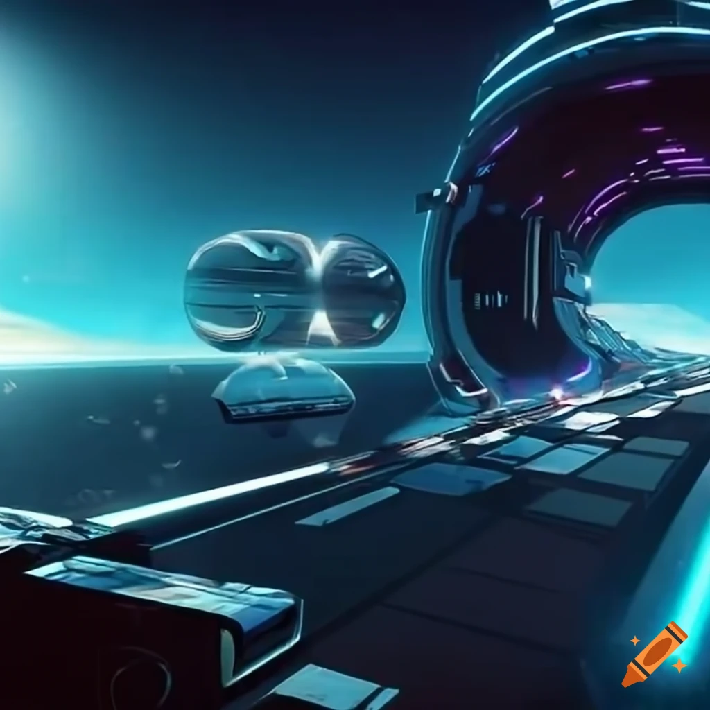 Pov futuristic racing game + beautiful futuristic setting