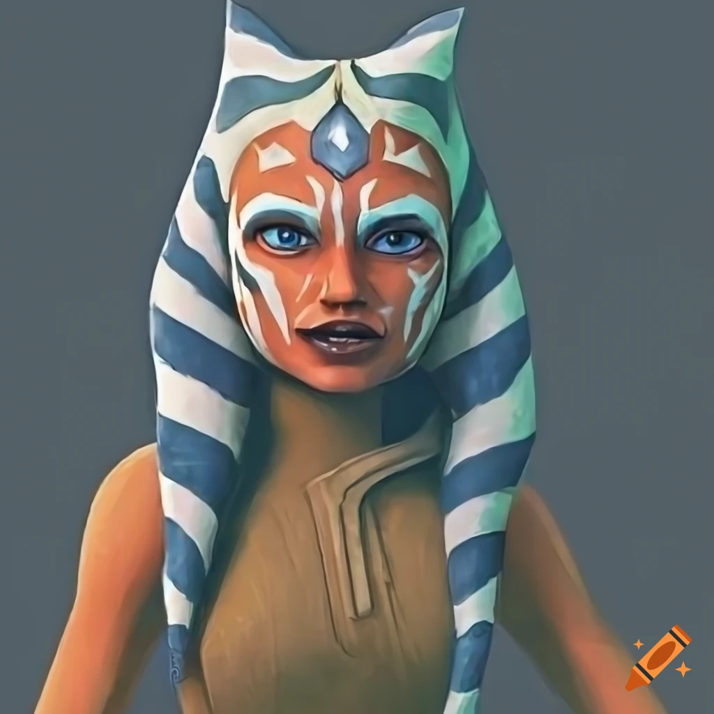 Ahsoka tano as a jedi padawan during good times smiling