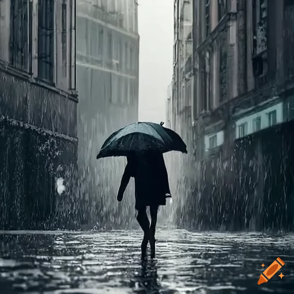 Imágenes De Caminantes Bajo La Lluvia En El Prado Diario De Un