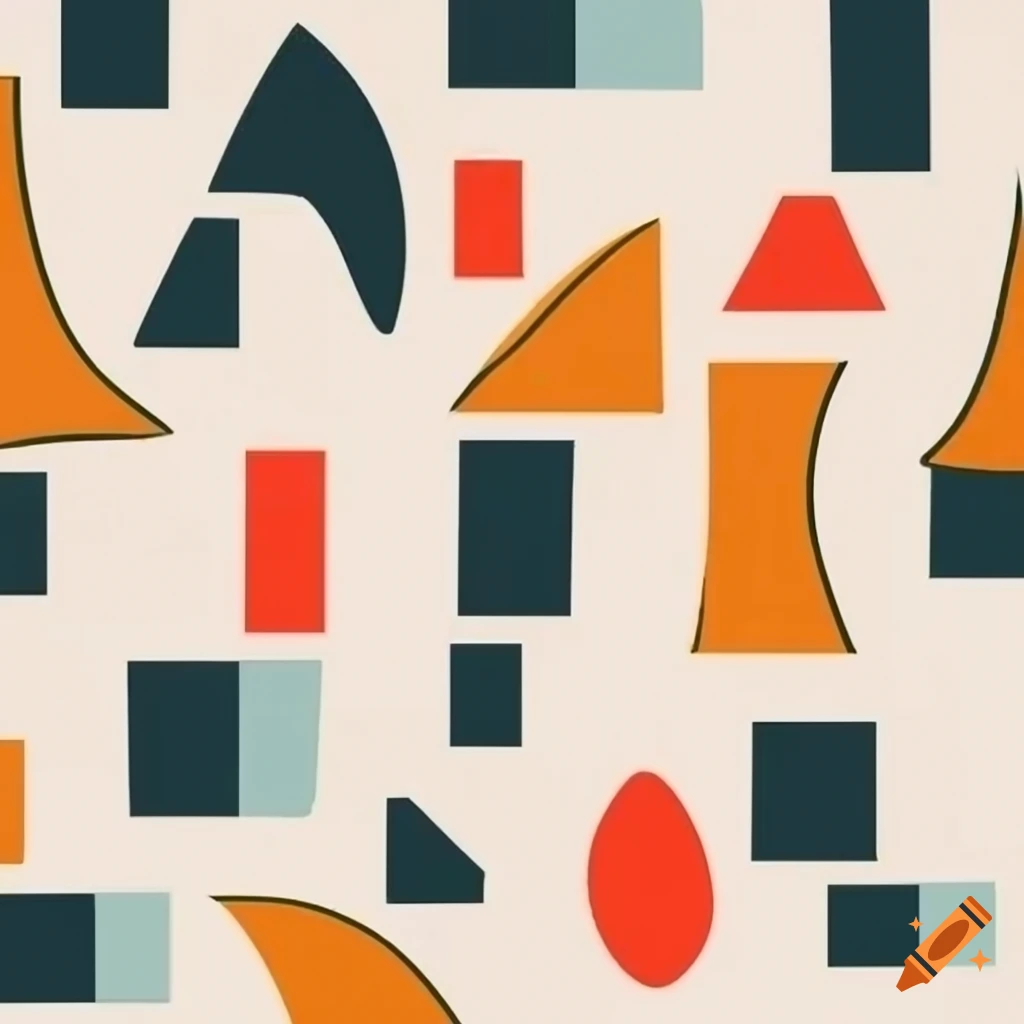 Minimalistic modern art pattern