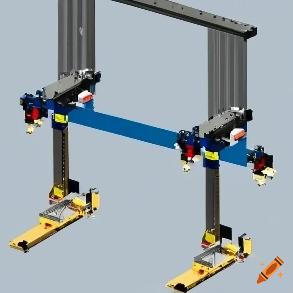 X-Z-axis gantry system arching over them and has an angular action ...