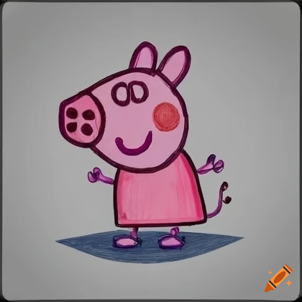 Peppy pig on Craiyon
