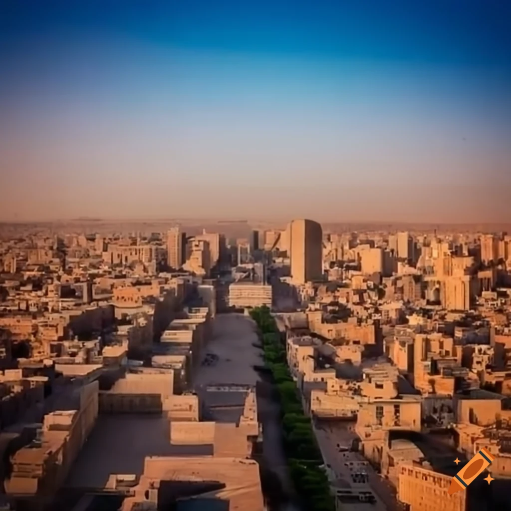 View of the skyline in dezful, iran