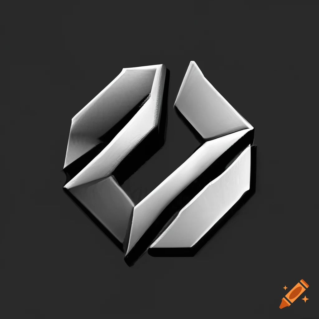 Stylized symbol, texture, alpha, black and white, black background