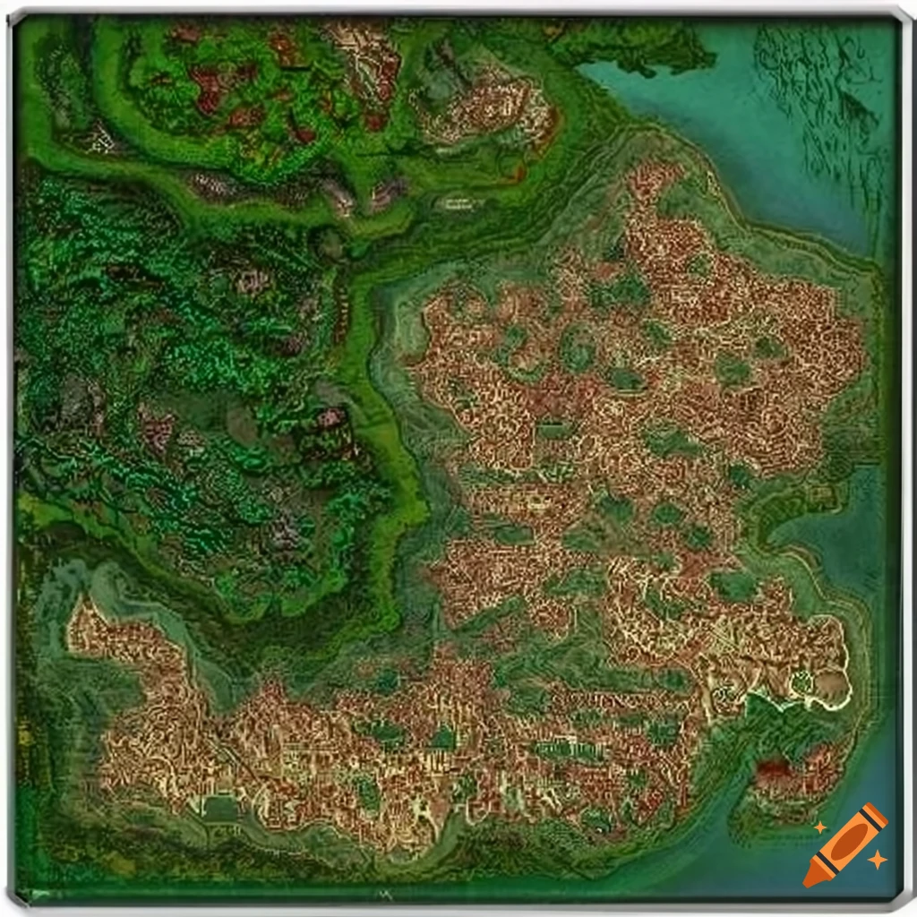 Digital 90's microsoft map of forest with key digital windows 2000