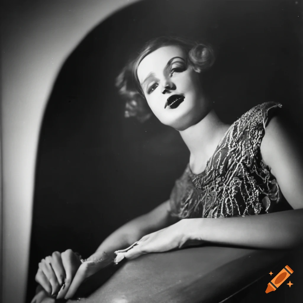 Louise Hardy, a big band singer in the 1930s, posing in a black and ...
