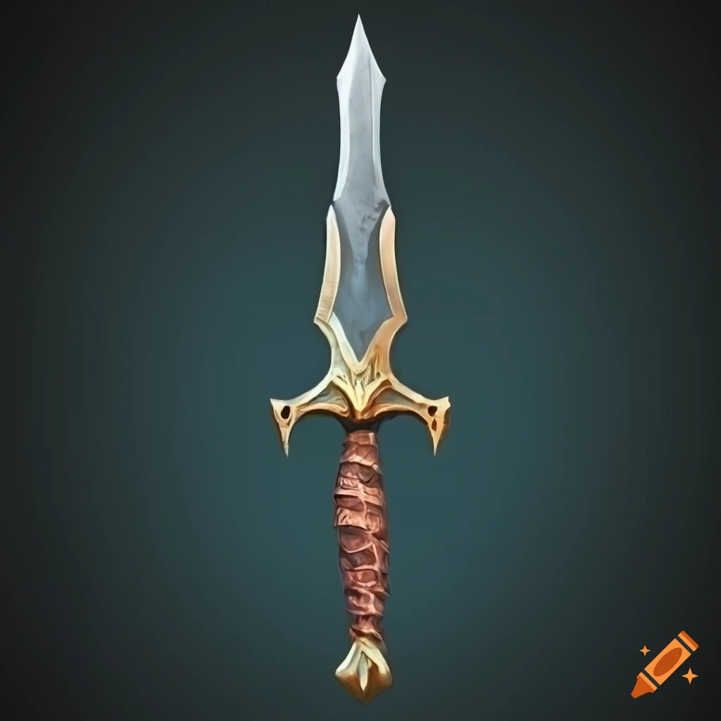 A fantasy dagger weapon
