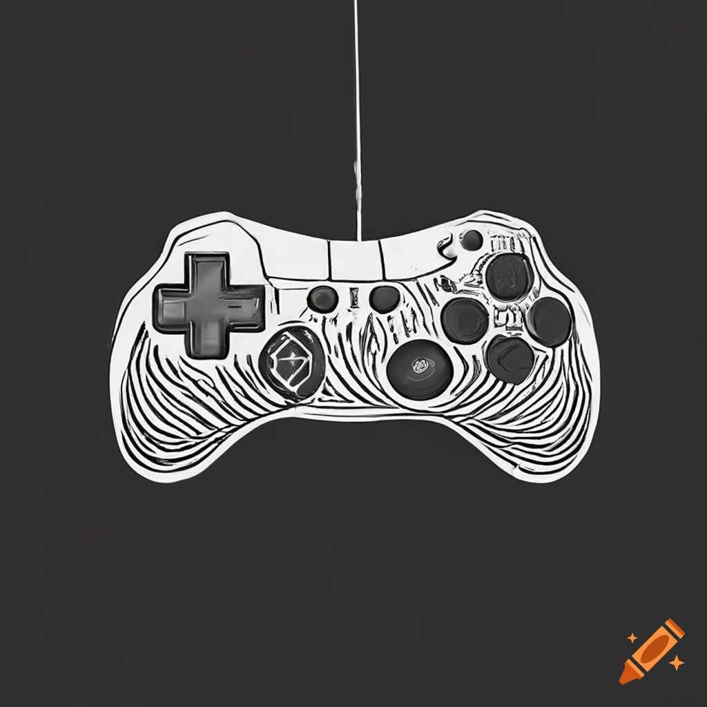 90s vapor wave game controller on Craiyon