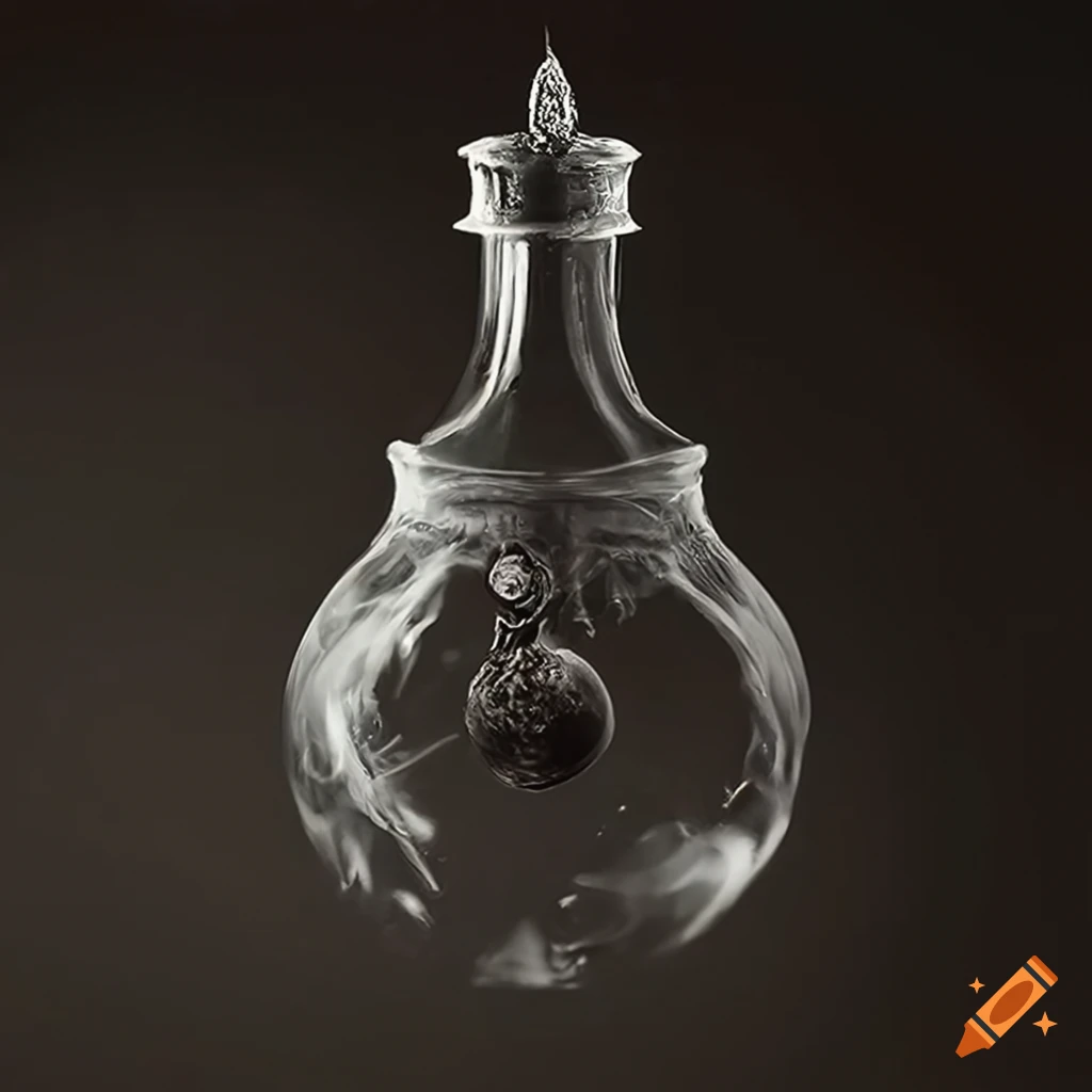 Dark_alchemy__an_empty_alchemist_s_transparent_flacon_floating_on_deep ...