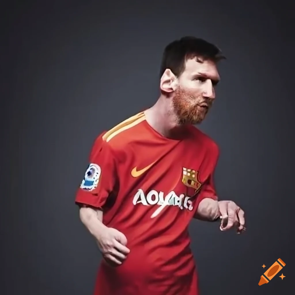 Messi with lightning mcqueen