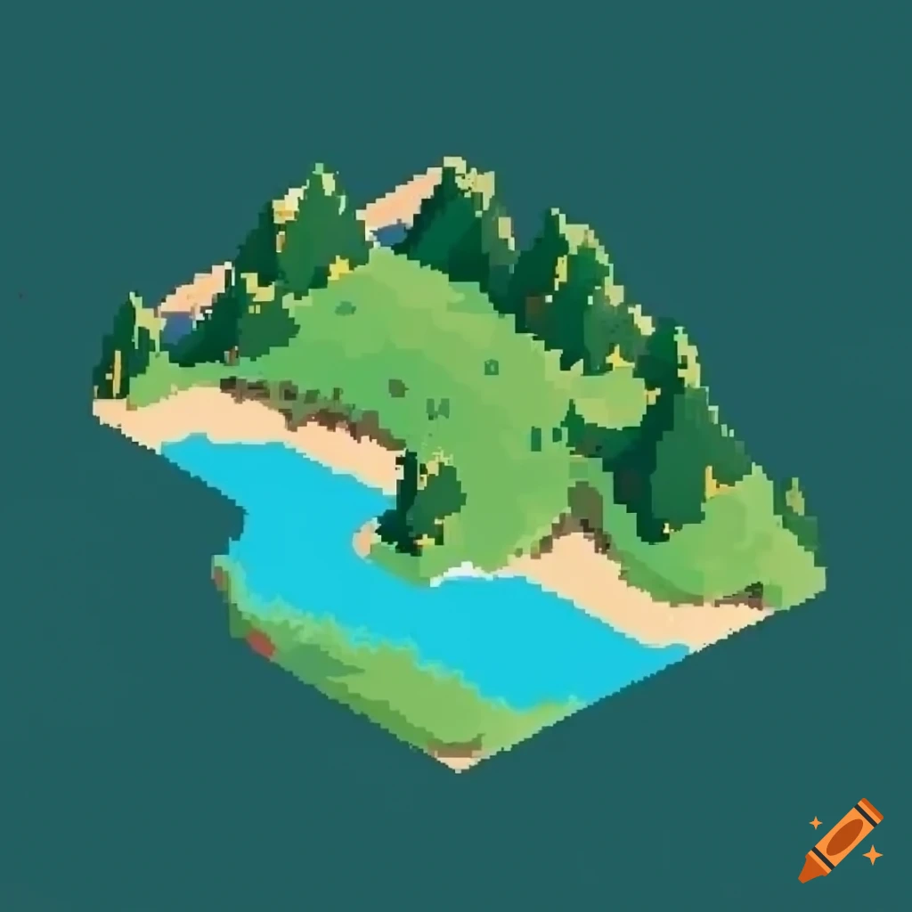 Mountain landscape immersive illustration Minimalistic logo of a ...