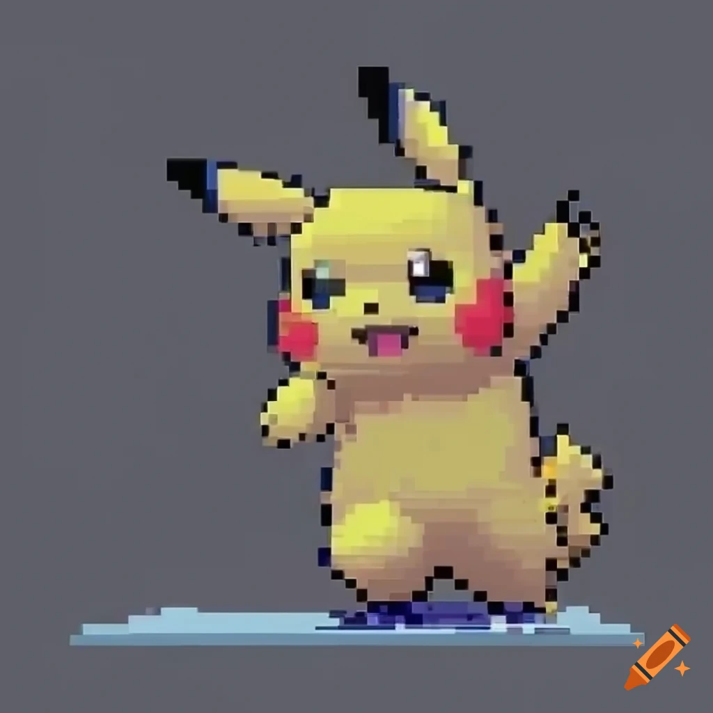 Pikachu waving at the viewer, video game screenshot, snes 16-bit ...