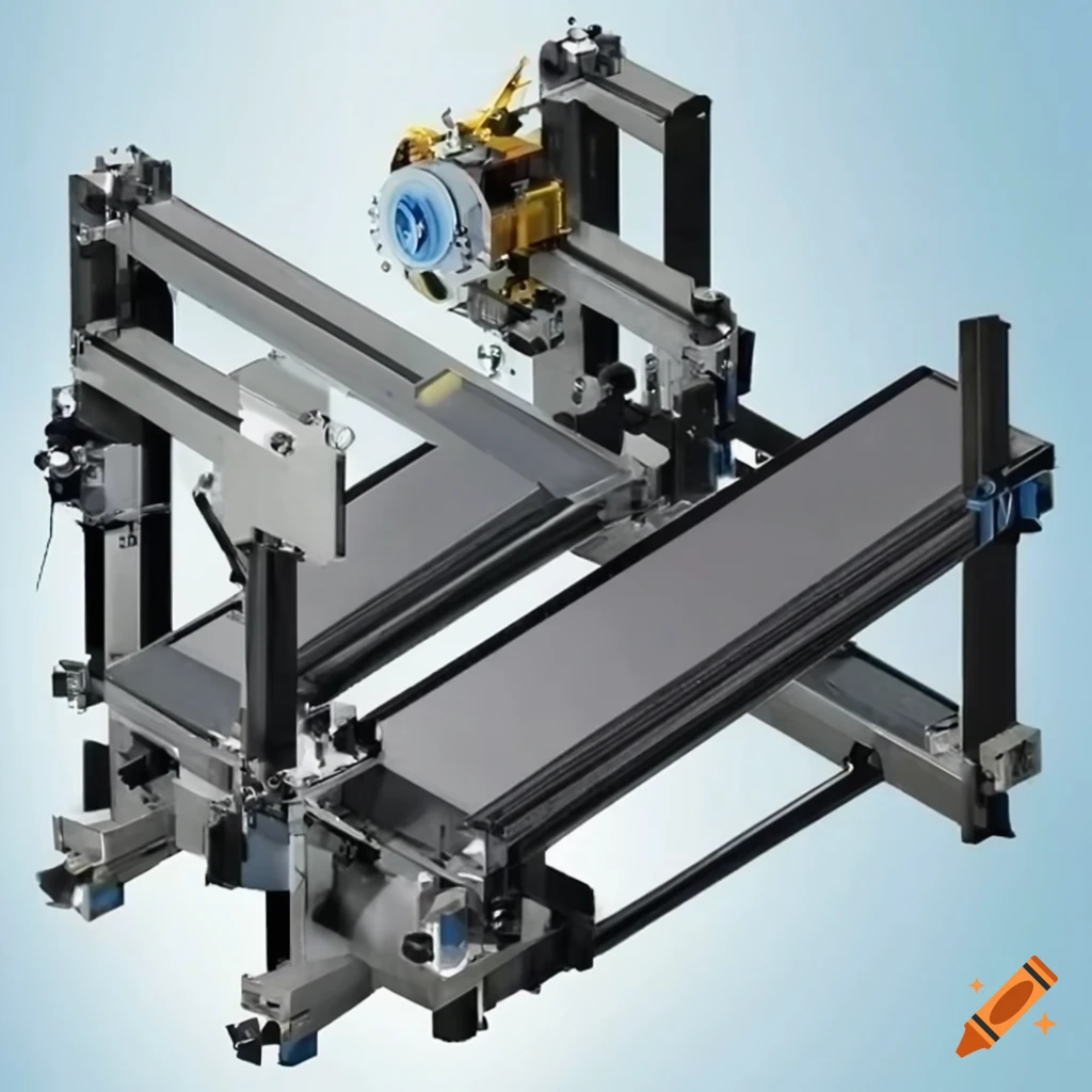 2-axis gantry system with a pneumatic gripper attached to the end ...