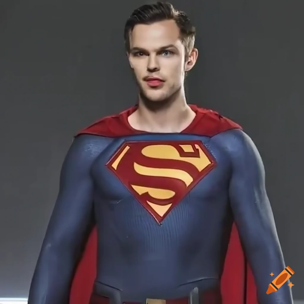 Nicholas Houl dressed as Superman, full hd, 8k, highly detailed, tv ...