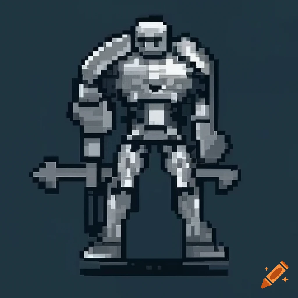 Science fiction ancient royal guard, Battle stance facing the right ...