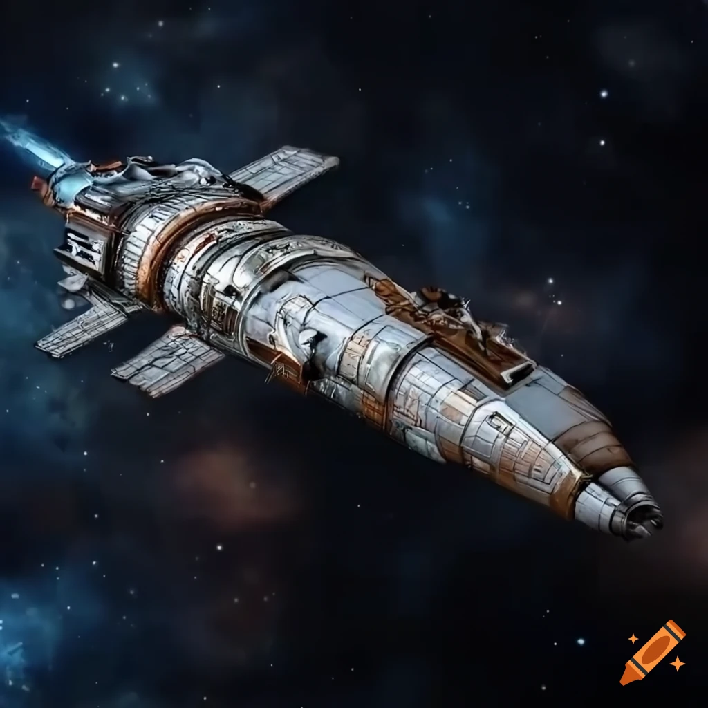 High tech rocket ship, 4k, steampunk, hyperrealistic on Craiyon