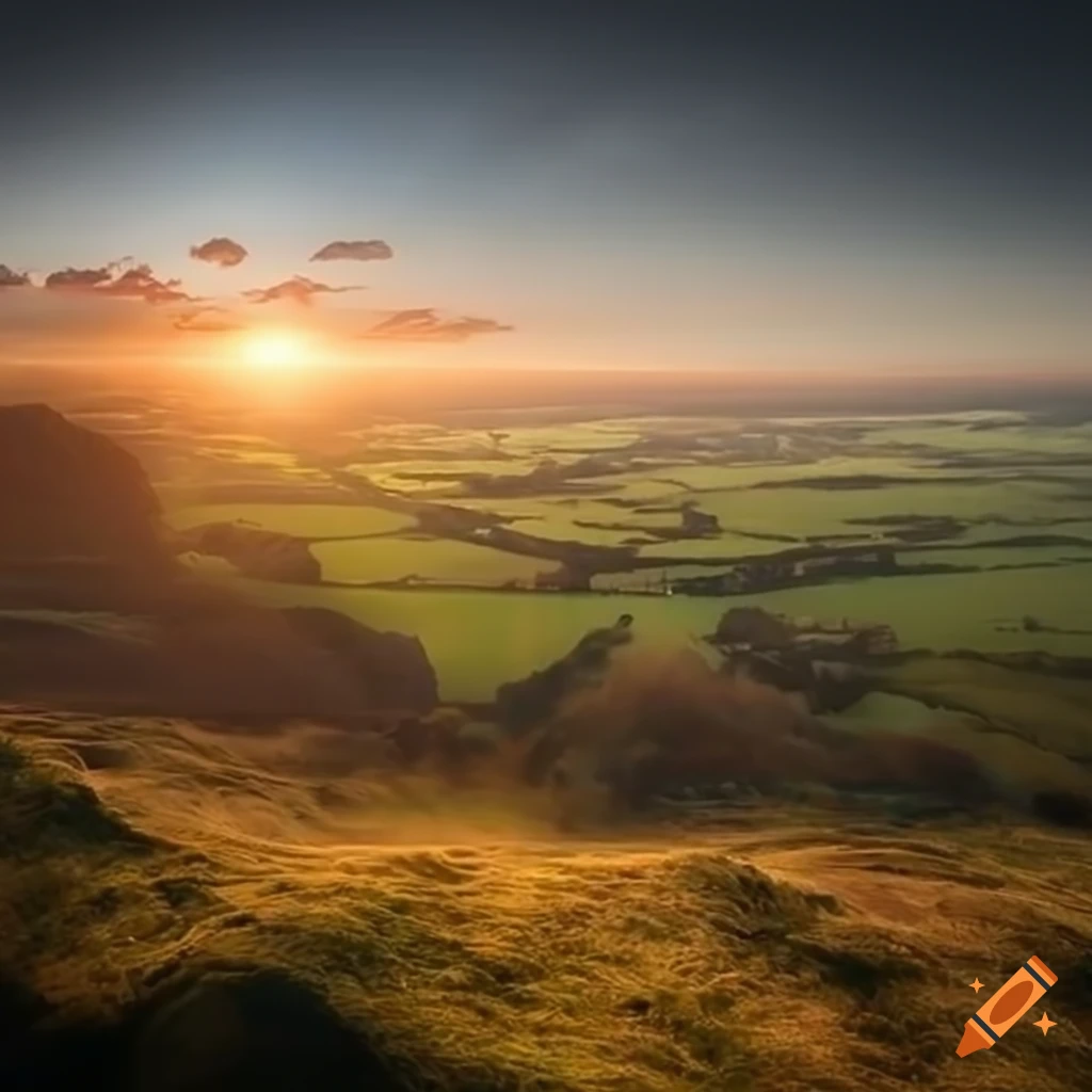 Hyper realistic photo of the uk landscape