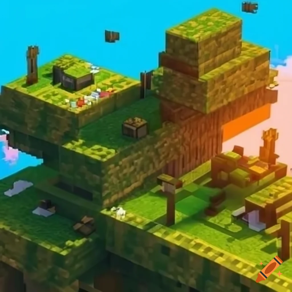 Minecraft skyblock island