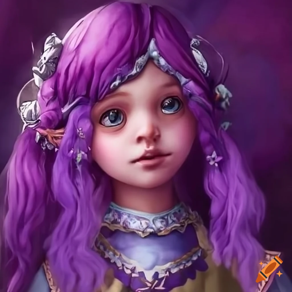 Violet pearl zelda mae rathier on Craiyon