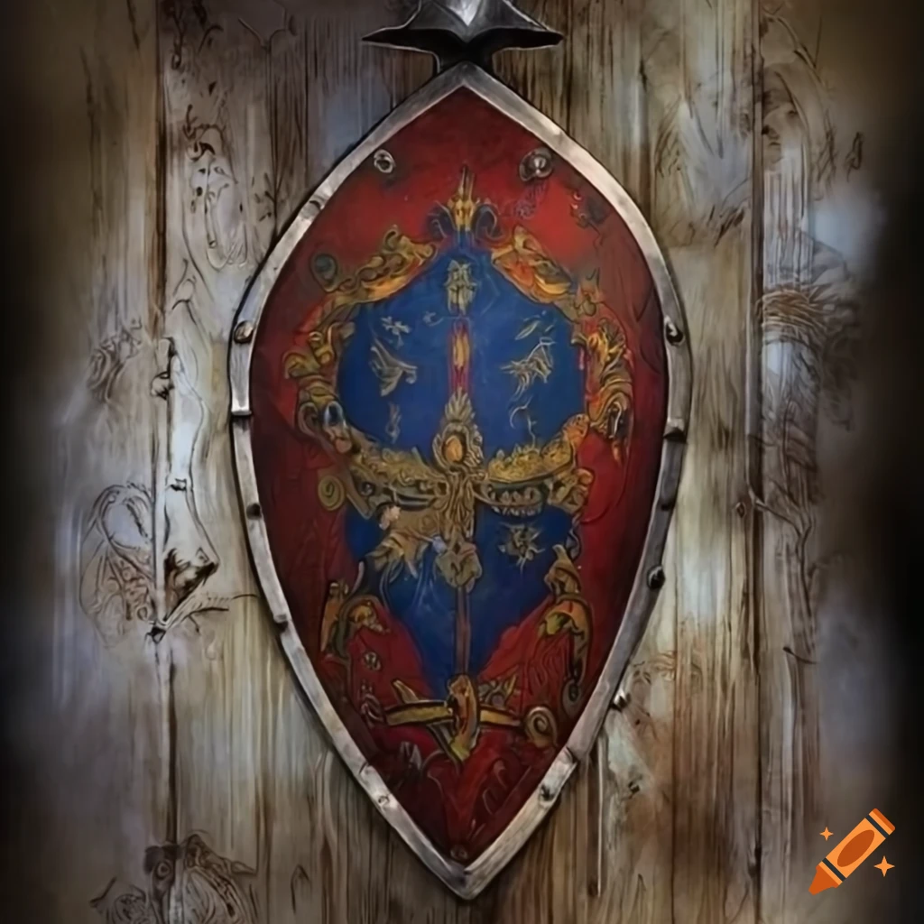 A knight shield fantasy on Craiyon