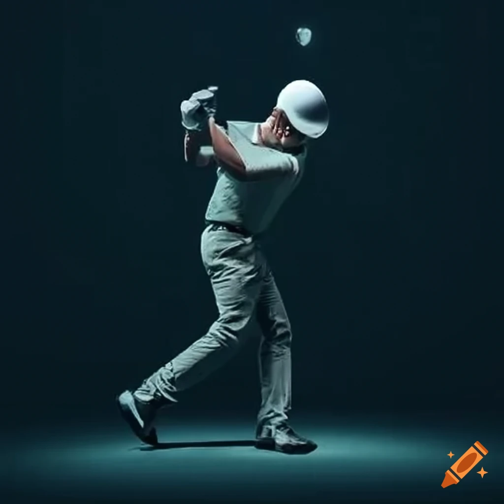 Technology electricity golf swing outer space
