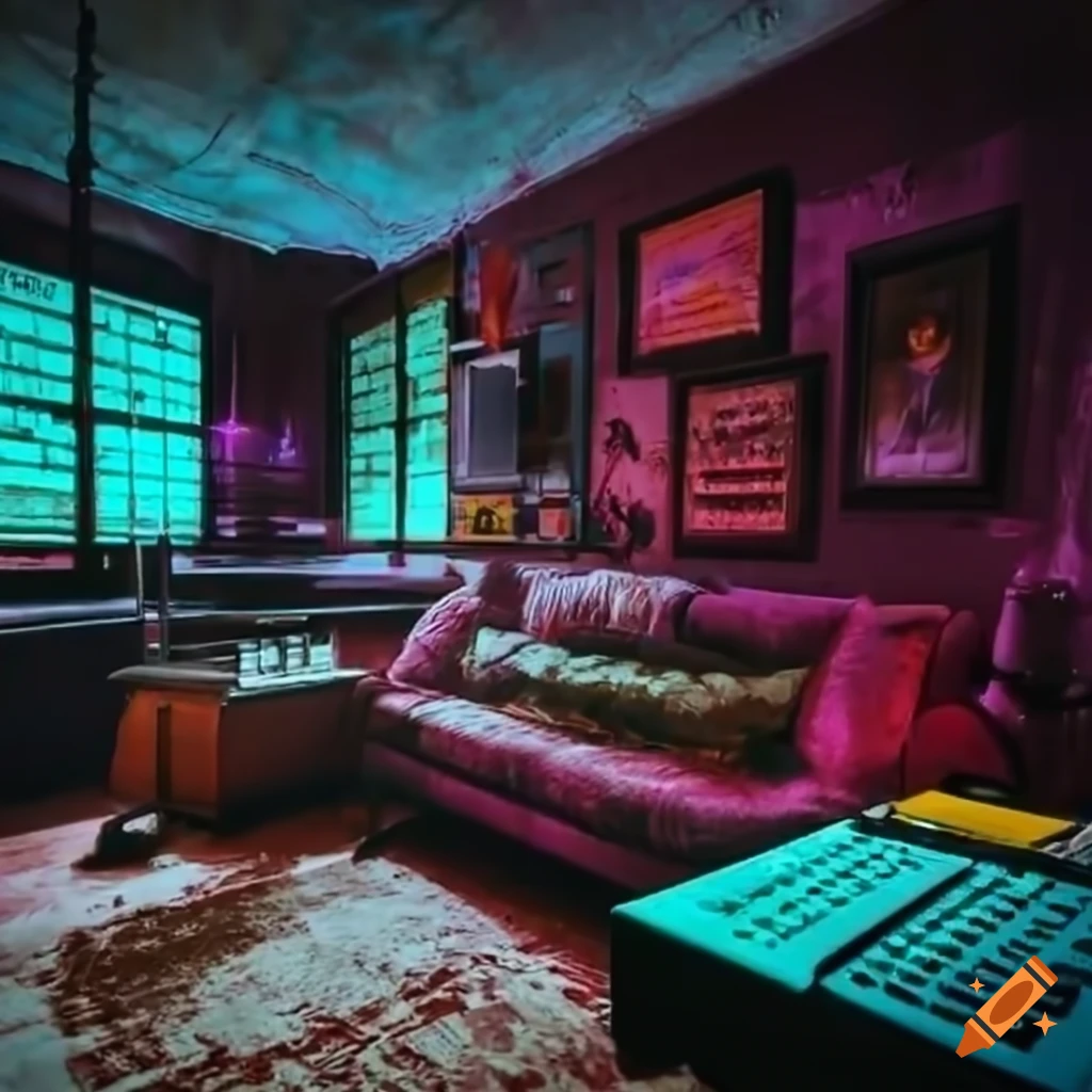 Lo fi radio lounge 8k realistic on Craiyon