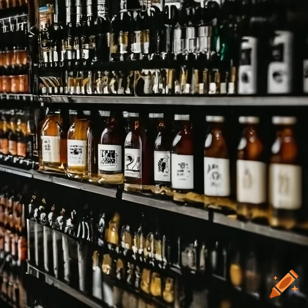 Infinite craft beer store on Craiyon