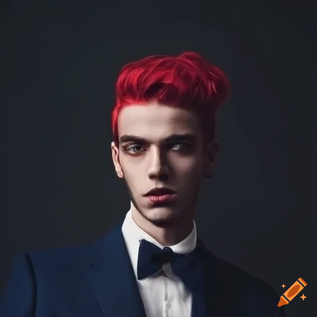 Charismatic beautiful man with perfect teeth and hair in expensive suit ...