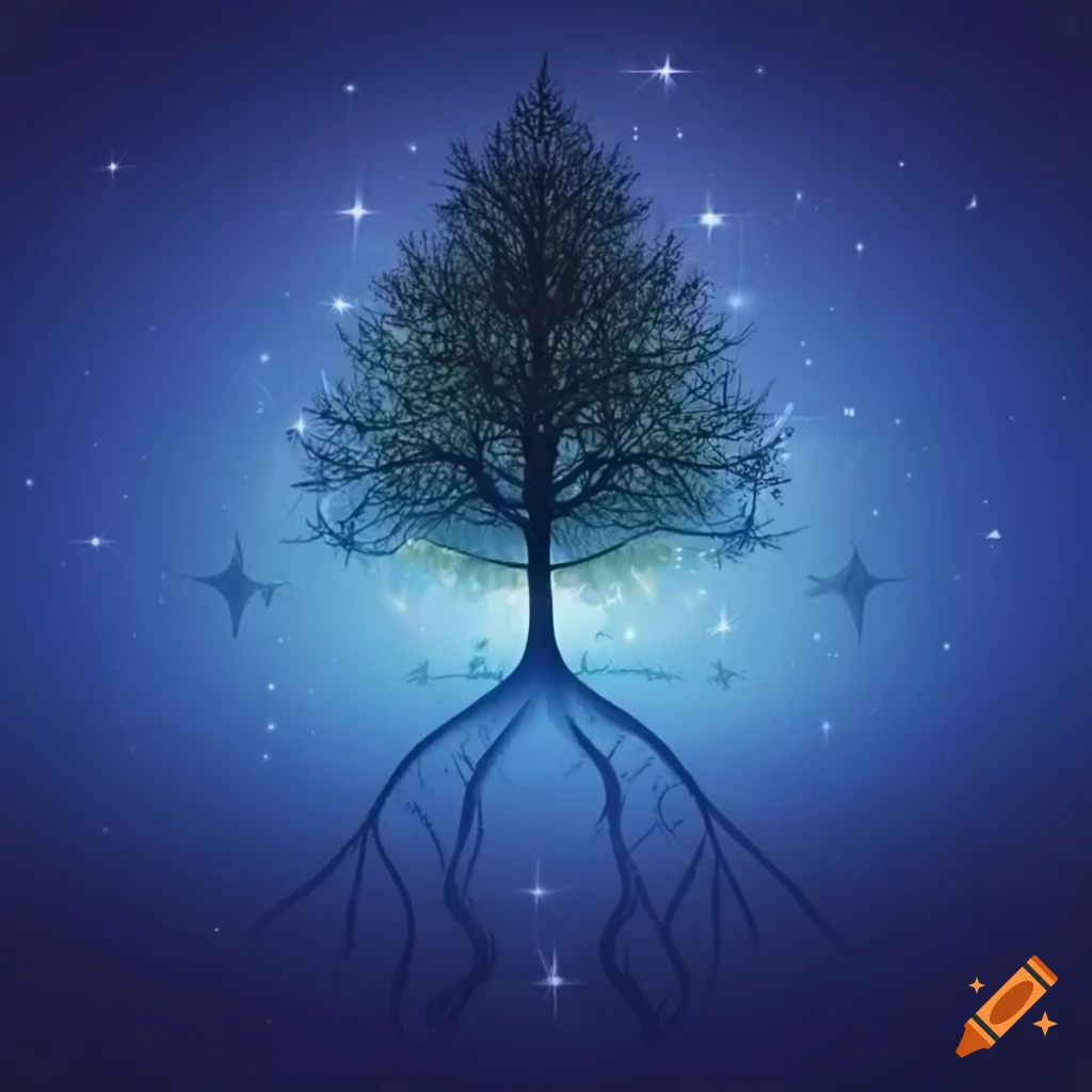 Tree with stars insead of leaves