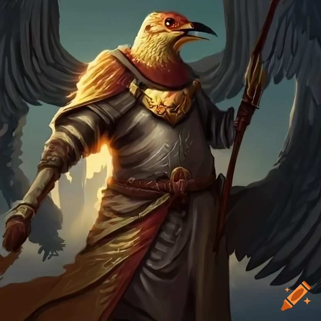 Bird cleric, dungeons and dragons, 4k resolution