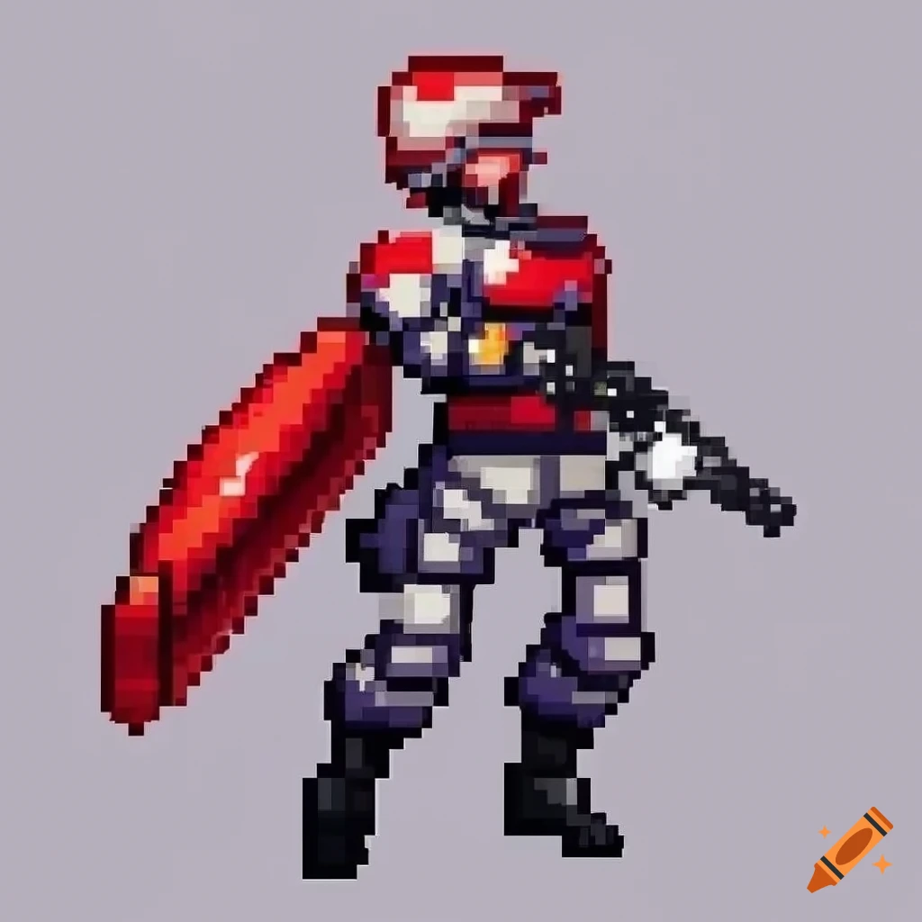 Combat medic, battle stance, facing the right, to the SNES pixel art ...