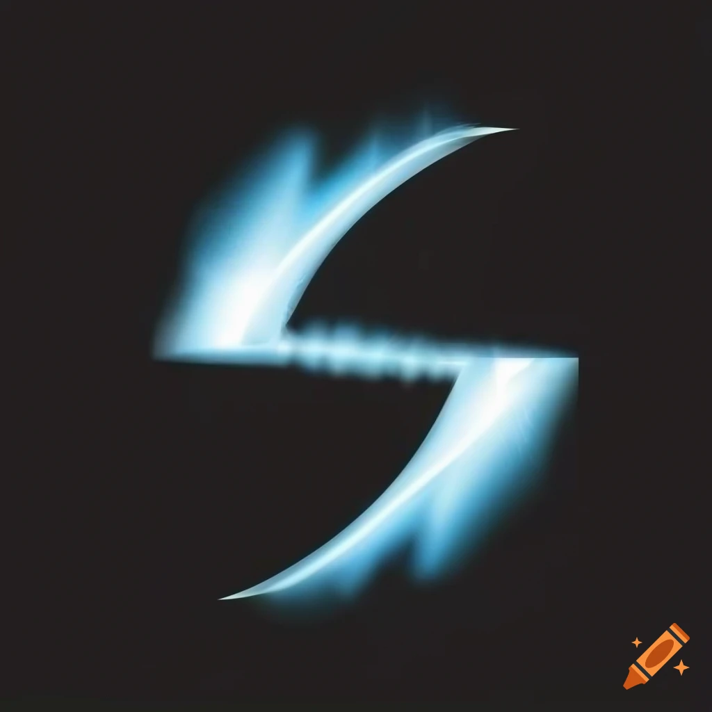 Lightning bolt logo with letter s in graphic design element