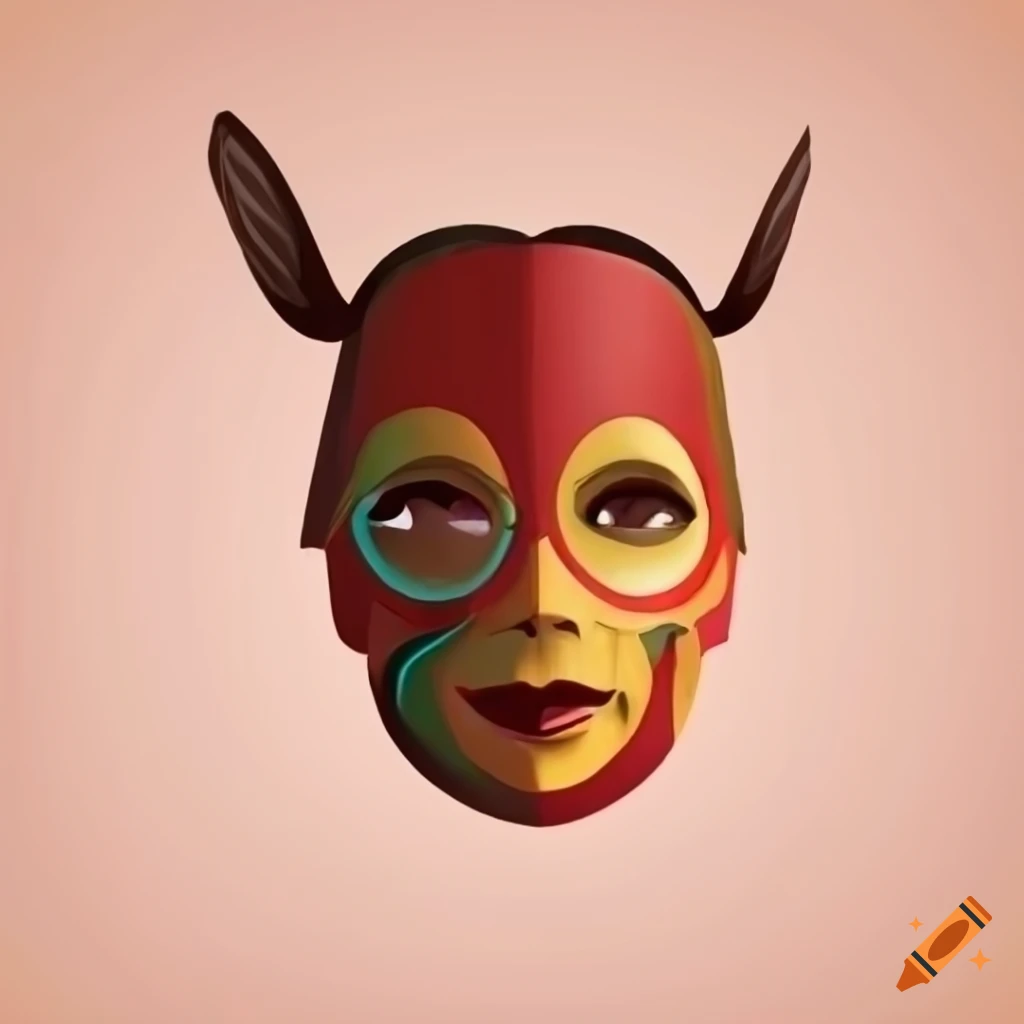 Stylized mask design on Craiyon